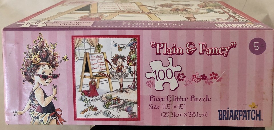 Fancy Nancy "Plain & Fancy" 100 piece Glitter Puzzle Briarpatch 11.5” X ...