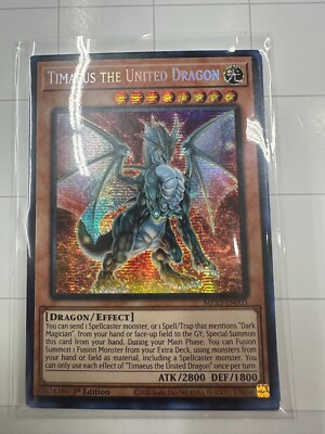 Yugioh Timaeus the United Dragon MP23-EN003 Prismatic Secret R 1st ...