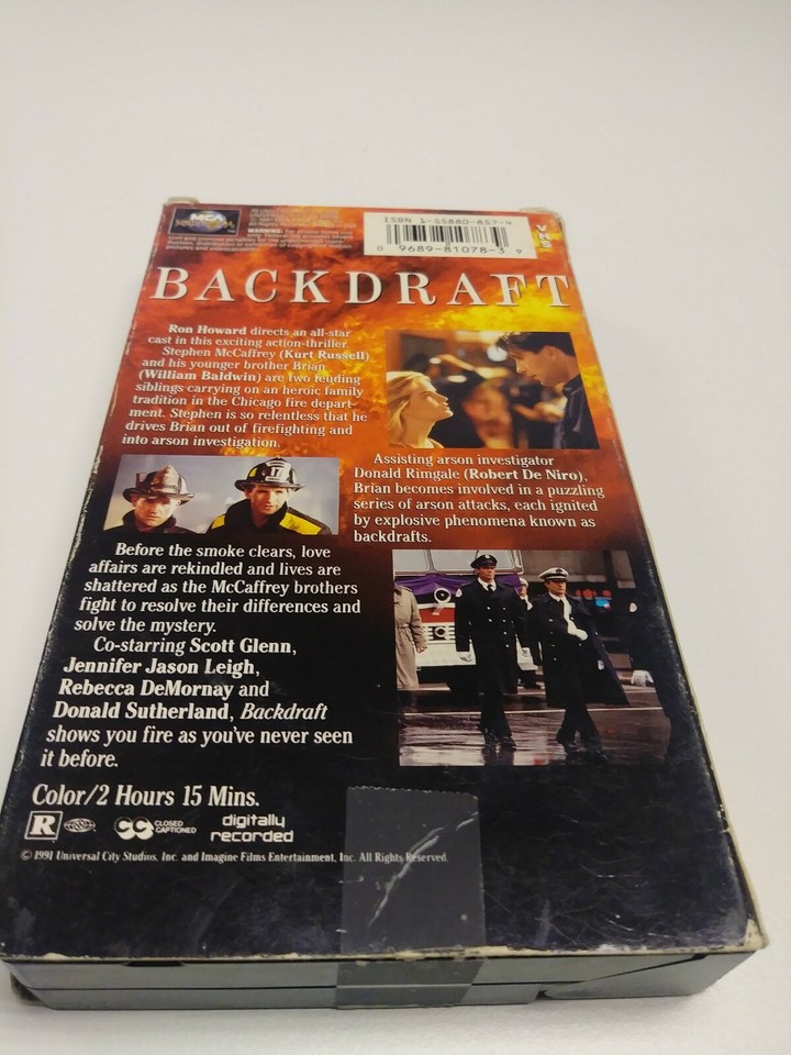 Backdraft (VHS, 1991) 96898107839| eBay