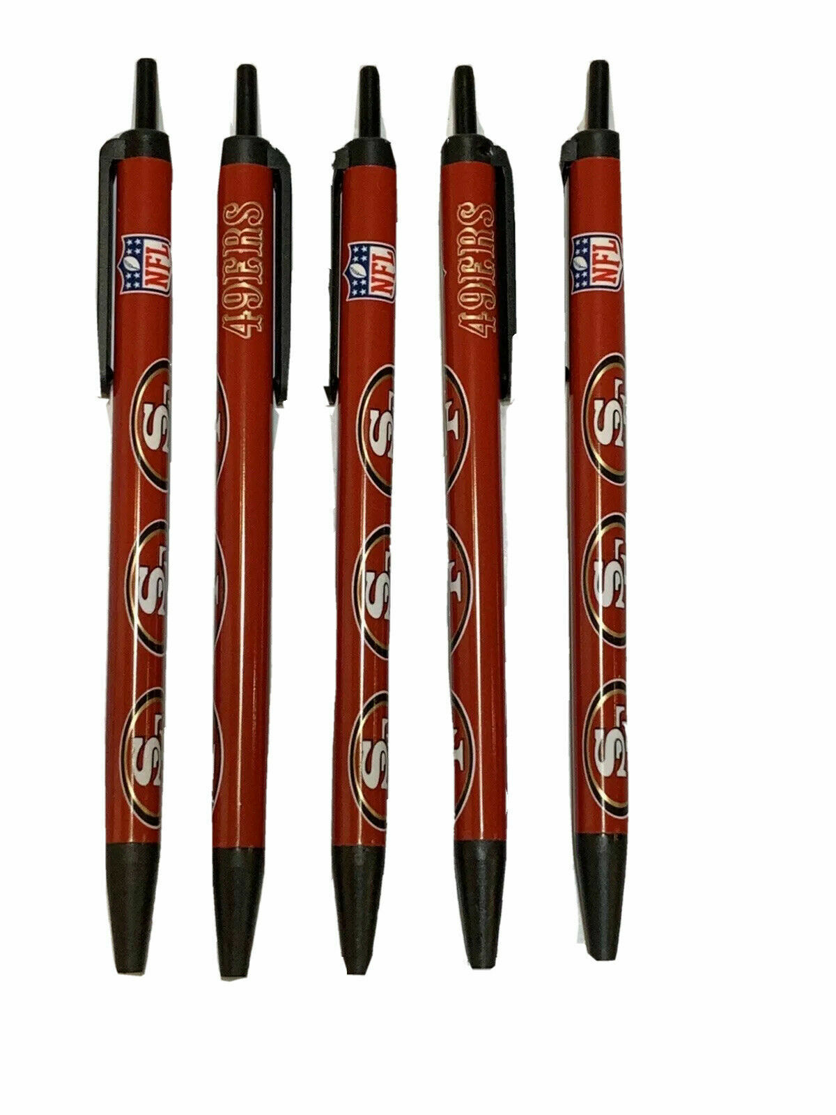 NFL Team Click Pens 5 pack Black Ink - Official Licensed | eBay