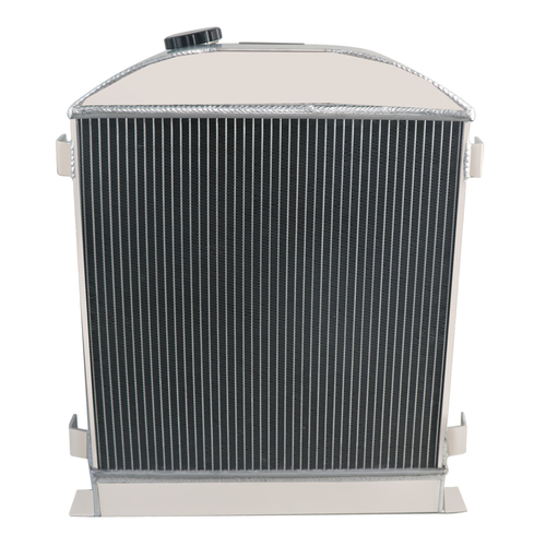 4 Row Aluminum Radiator For 1928-31 32 Ford Model A Chopped GM Chevy V8 ...
