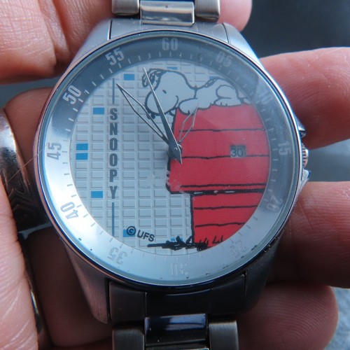New All Steel Snoopy Peanuts UFS Quartz Men Watch | eBay