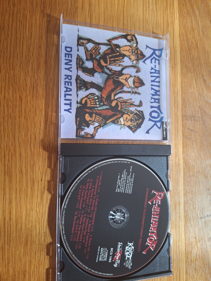 Re-Animator Condemned To Eternity CD + Deny Reality Mini Album Thrash ...