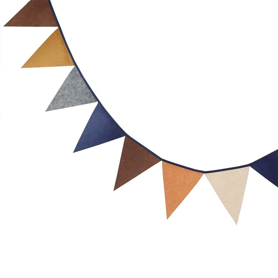 Birthday Party Hanging Flags Bridal Shower Garland Triangle Banner ...