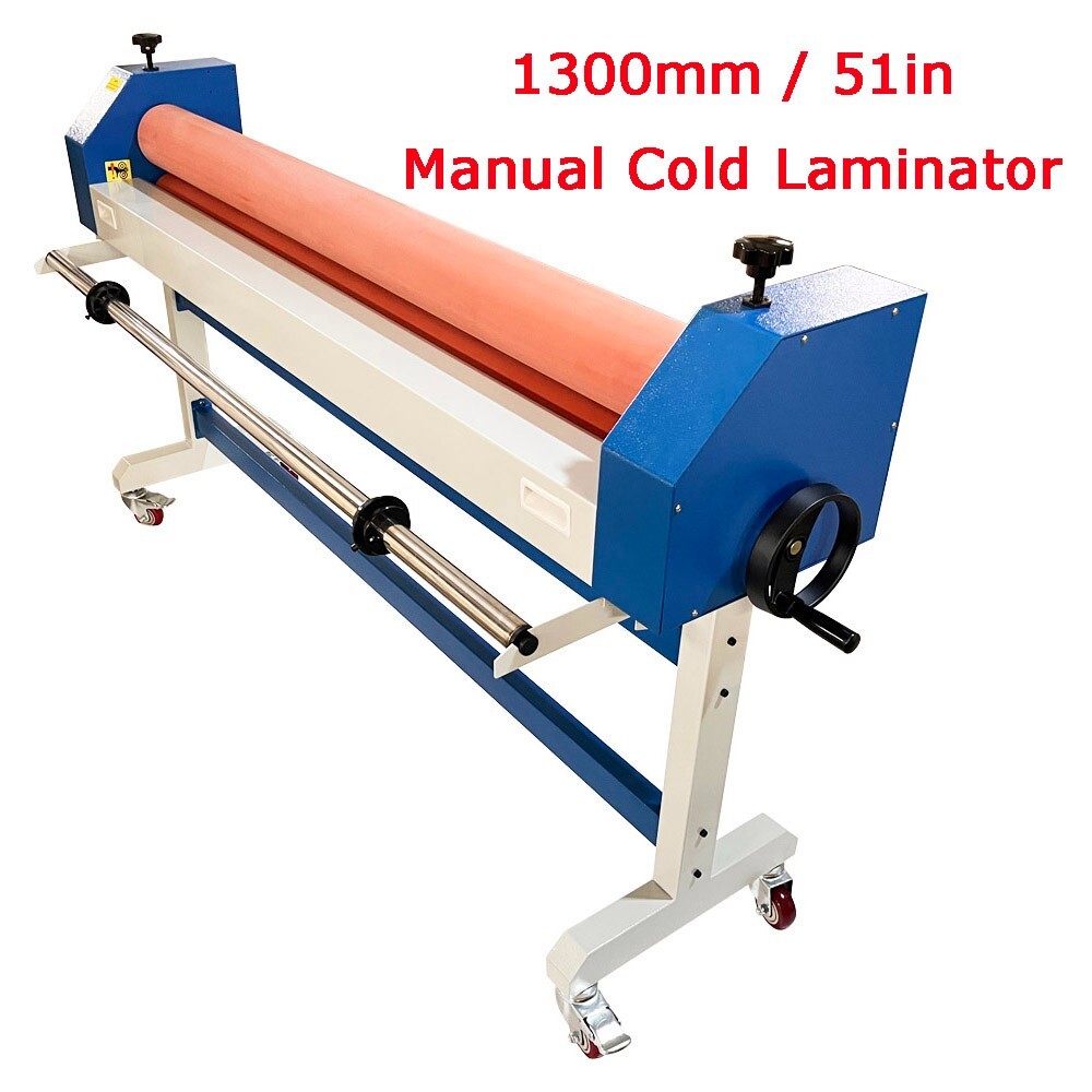 Manual Cold Laminating Machine 51in Wide Format Cold Laminator w/ Frame ...