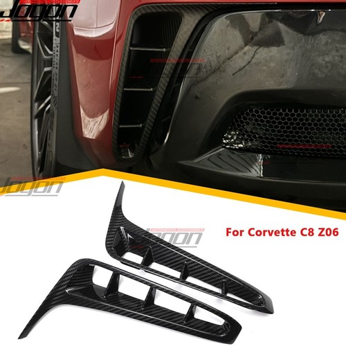 Dry Carbon Rear Bumper Side Vent Cover Intake For Corvette C8 Z06 Coupe ...