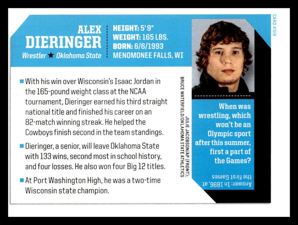 2016 Sports Illustrated for Kids #519 Alex Dieringer | eBay