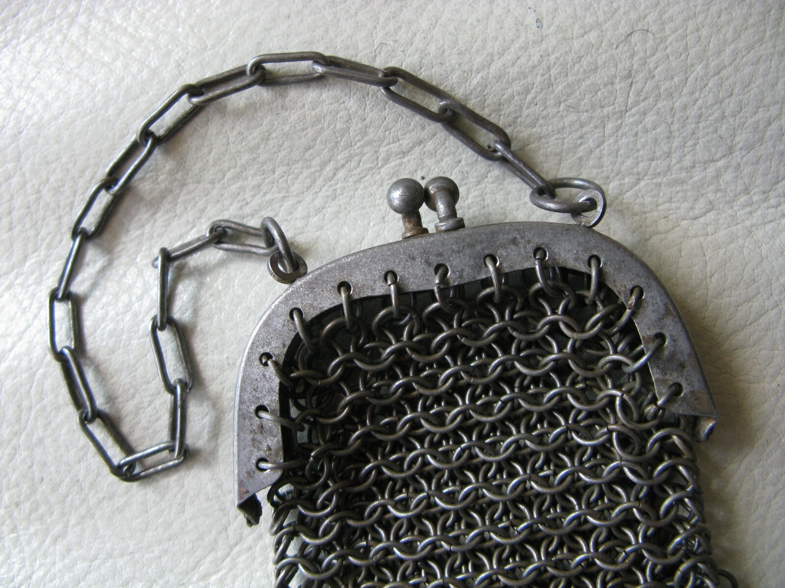 Antique French Bru Doll Silver Flat Ring Fringe Chate… - Gem