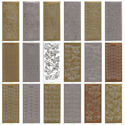 Peel Offs - Butterflies/Bugs - DD/MD Colourful stickers for card-making ...