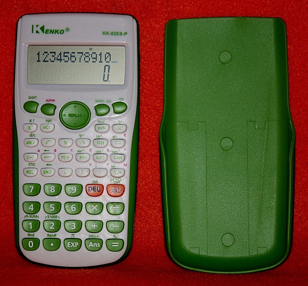 GREEN KENKO SCIENTIFIC CALCULATOR FOR UNIVERSITIES,COLLEGE, WITH 2 LINE ...