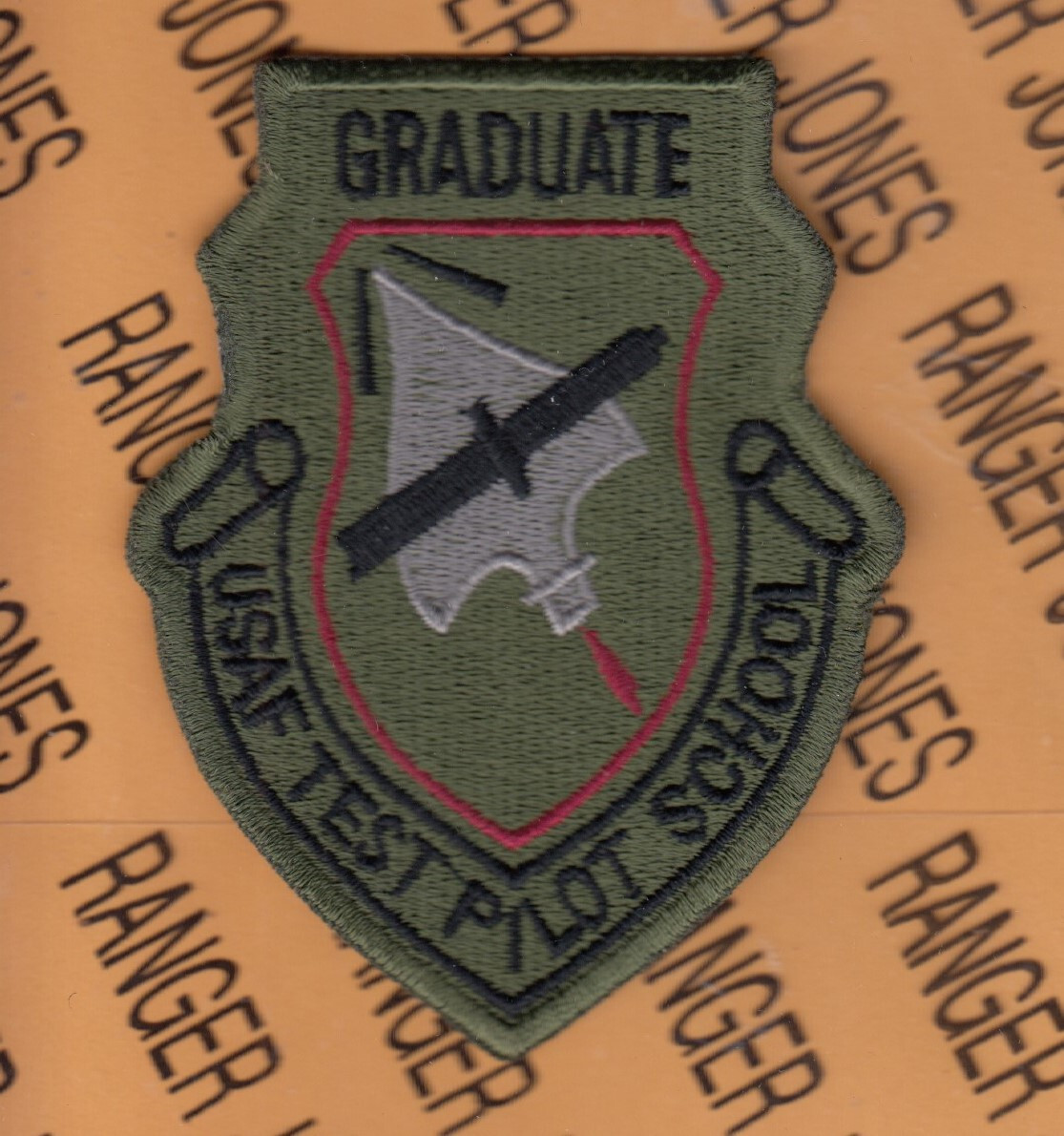 USAF Air Force Graduate Test Pilot School OD Green 3.5" patch c/e | eBay