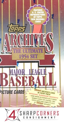 1994 TOPPS ARCHIVES BASEBALL THE ULTIMATE 1954 SET 24-PACK BOX FACTORY ...