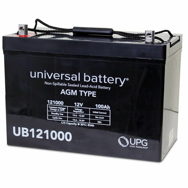UPG UB121000 12v 100Ah Battery Wheelchair Mobility for sale online | eBay