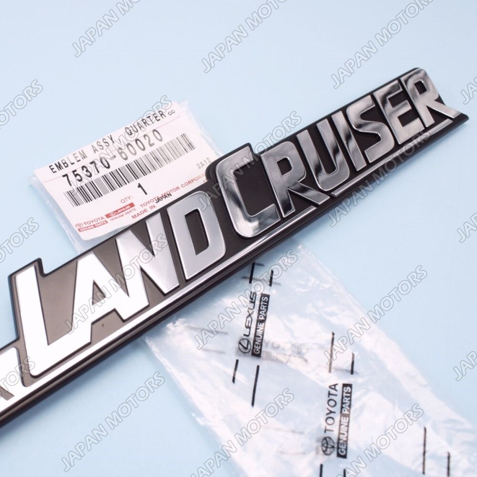 Genuine OEM Toyota Land Cruiser Badge Quarter Panel Emblem BJ60 FJ60 ...