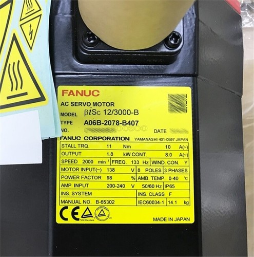 1PC FANUC A06B-0078-B407 Servo Motor A06B0078B407 New Expedited ...