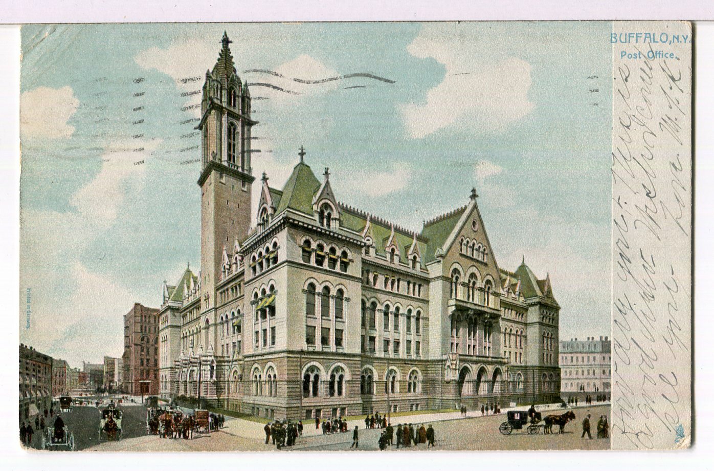 1906 - Post Office, Buffalo, NY Raphael Tuck & Son Series 2037 Buffalo ...