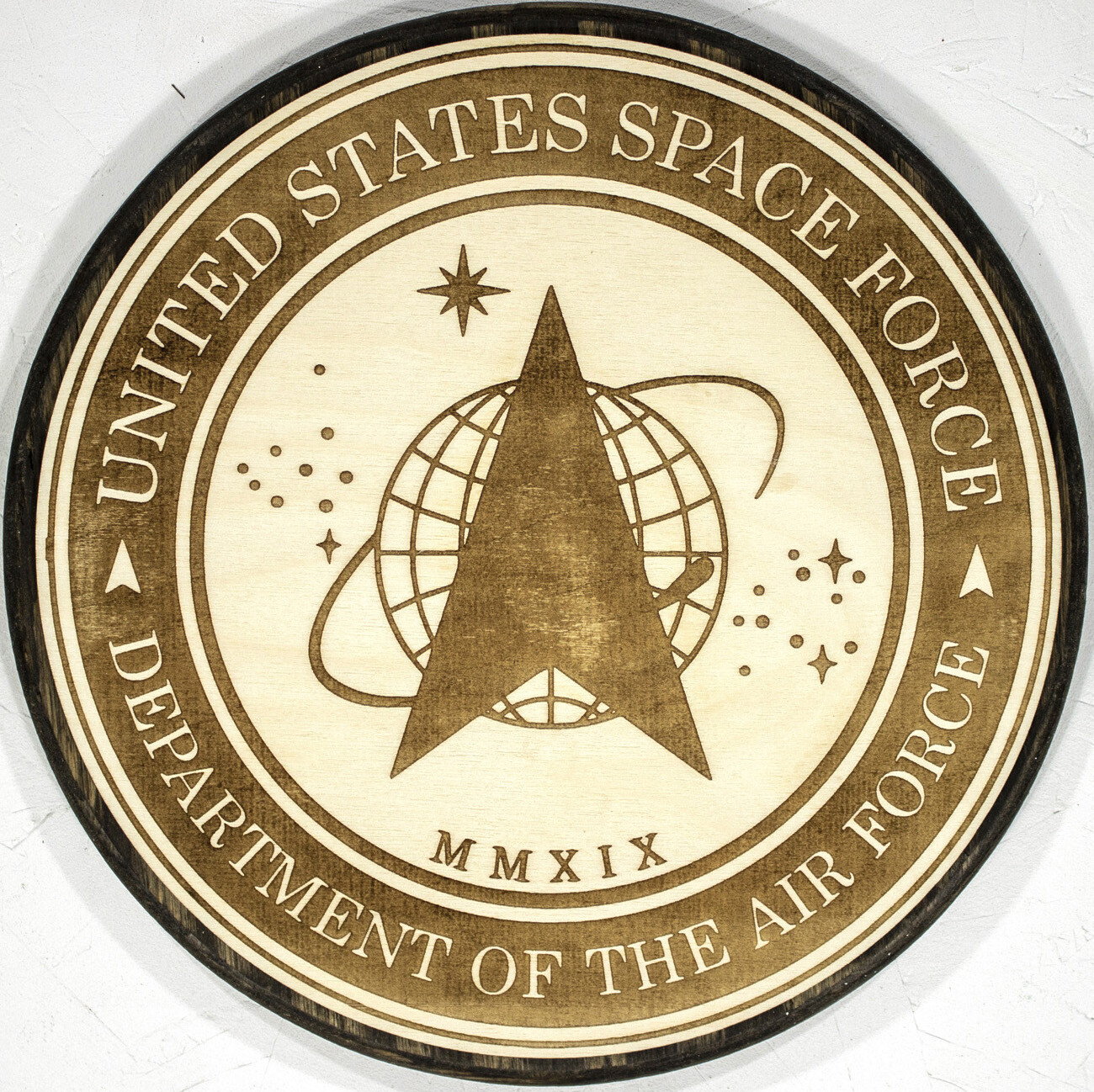 Official US Space Force emblem 12in Laser Engraved Service Plaque 12RDS ...