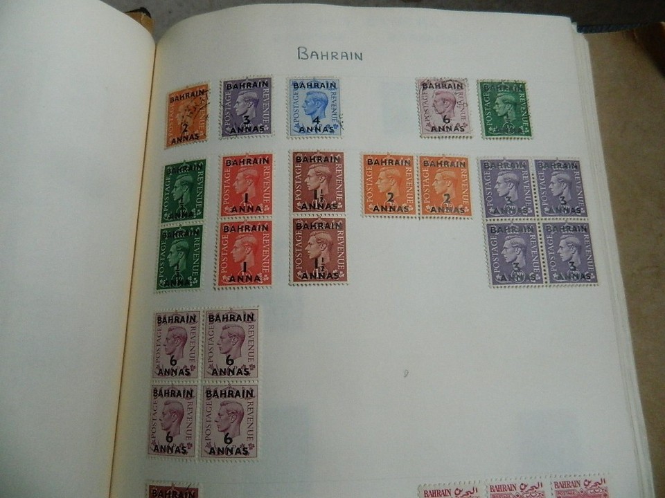 GB & BRITISH COMMONWEALTH QV-QEII STAMPS COLLECTION IN OLD LEDGER | eBay UK