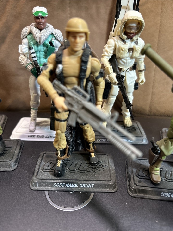 GI Joe 25th Anniversary Figure Lot Of 9 - Tiger Force, Zap, Iceberg ...