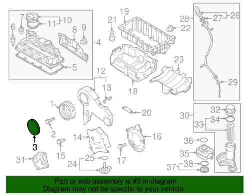 Volkswagen 038105278A Genuine OEM Vibration Damper Cover for sale ...