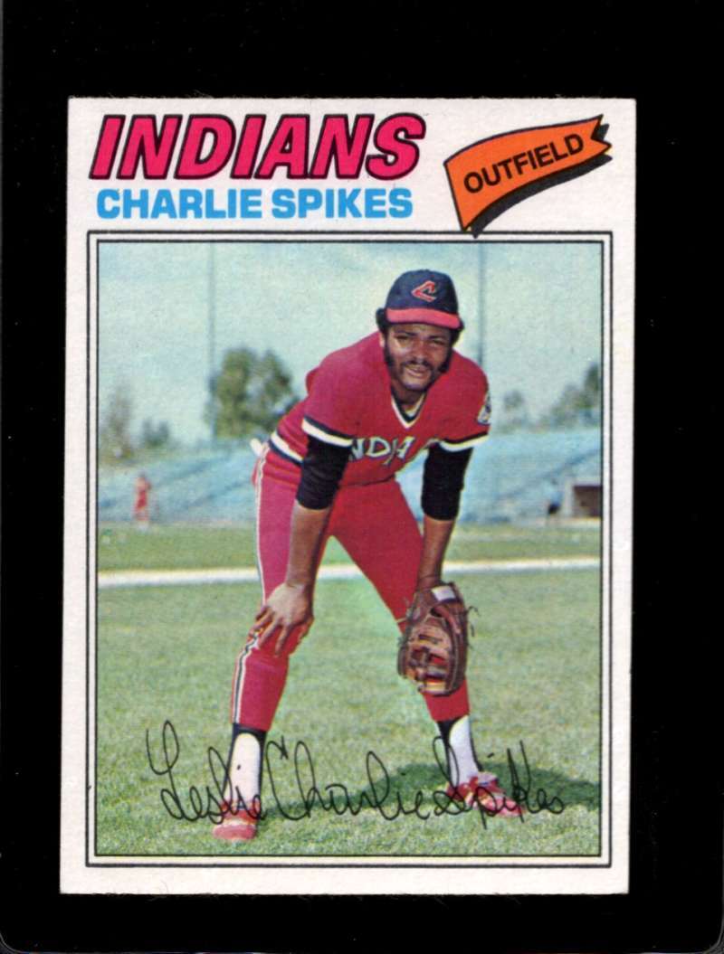 1977 Topps #168 Charlie Spikes NM Near Mint Indians | eBay