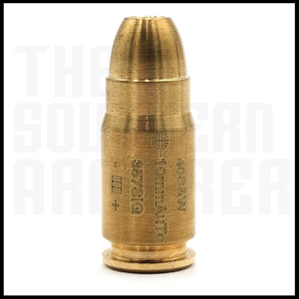 357SIG RED LASER BORE SIGHT BRASS CARTRIDGE BULLET SHAP BORESIGHTER ...