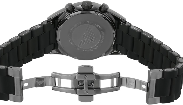 Emporio Armani AR5889 Men's Chronograph Watch Black Dial – New, No Box ...