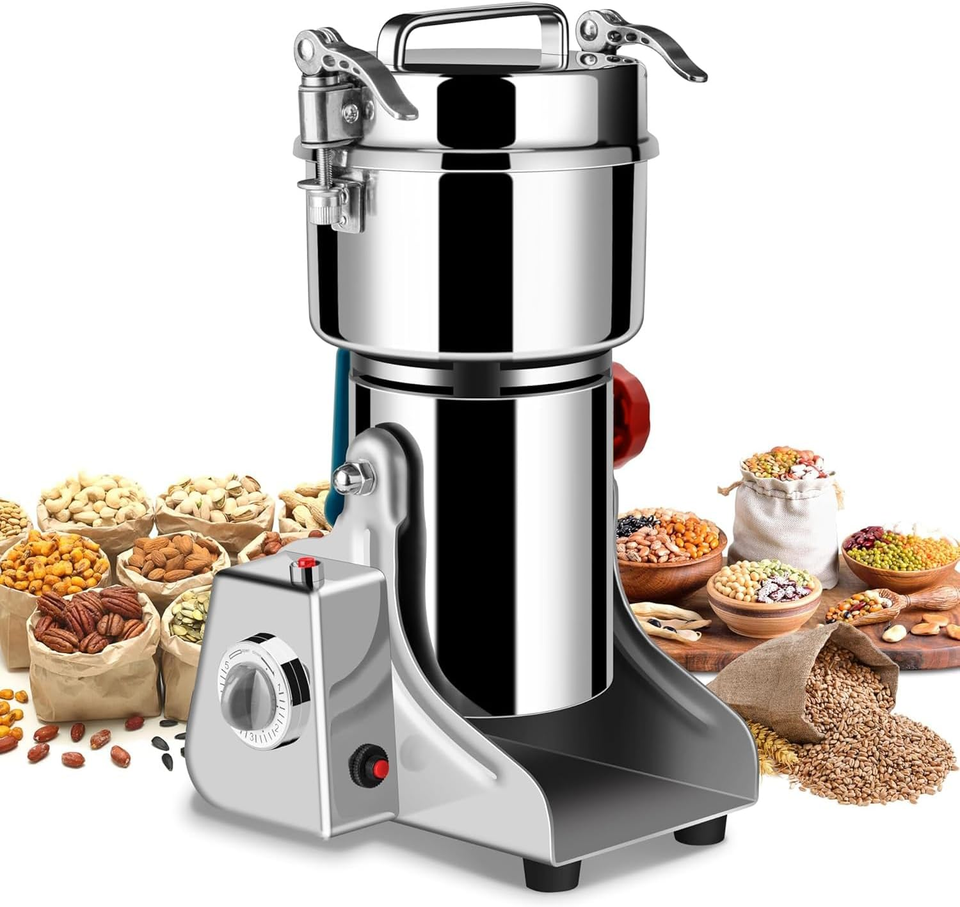 Electric Grain Mill Grinder 800G High Speed Food Grain Mill Stainless ...