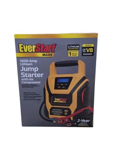 EverStart MJ16CE 1600 Amp Lithium Jump Starter With Air Compressor And Light L N | eBay
