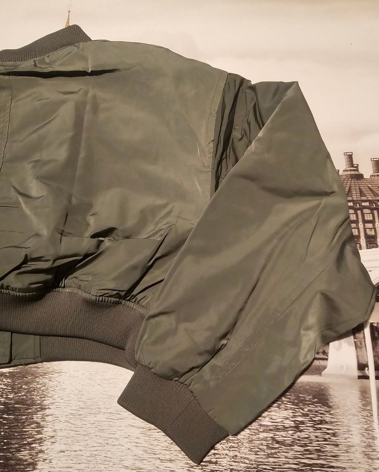Divided by H&M Women's Cropped Jacket Color Olive green , Polyester ...