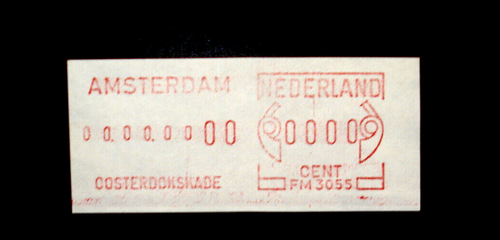 Niederlande: ATM/variable rate stamp/meter stamp,Freistempel, 0000 ...