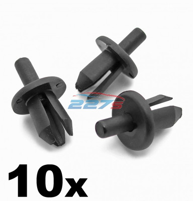 10x Volvo Plastic Trim Clips- For Bumpers, Sills, Shields Covers ...