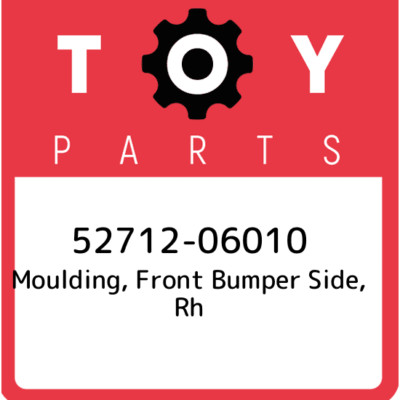 52712-06010 Toyota Moulding, front bumper side, rh 5271206010, New ...