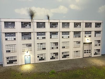 N Scale Scratch Built Industrial #3 Combo Building w/LEDs, Flat/Front ...