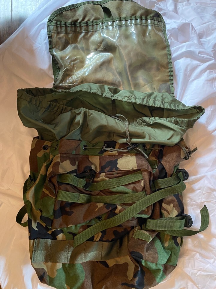US Army Woodland M81 BDU Camo MOLLE Rucksack Main Pack only | eBay