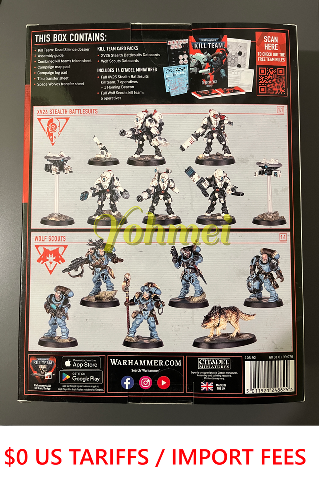 Kill Team Dead Silence Box Set English XV26 Stealth Battlesuits Wolf ...