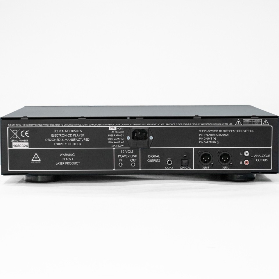 Leema Acoustics - Electron - CD Player - Black w/Box | eBay UK