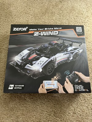 Zayor Z-Wind Dual Mode Control Race Car New In Box C51054W 457 pieces 6 ...