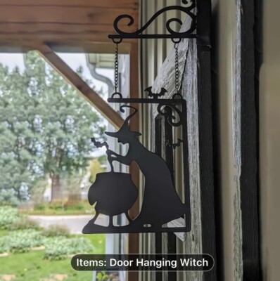 Darling Witch door hanger. Reminds me of the 3 broomstick restaurant ...