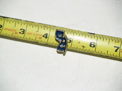 Hat Lapel Pin - Blue Enamel - NJ & You - New Jersey and you | eBay