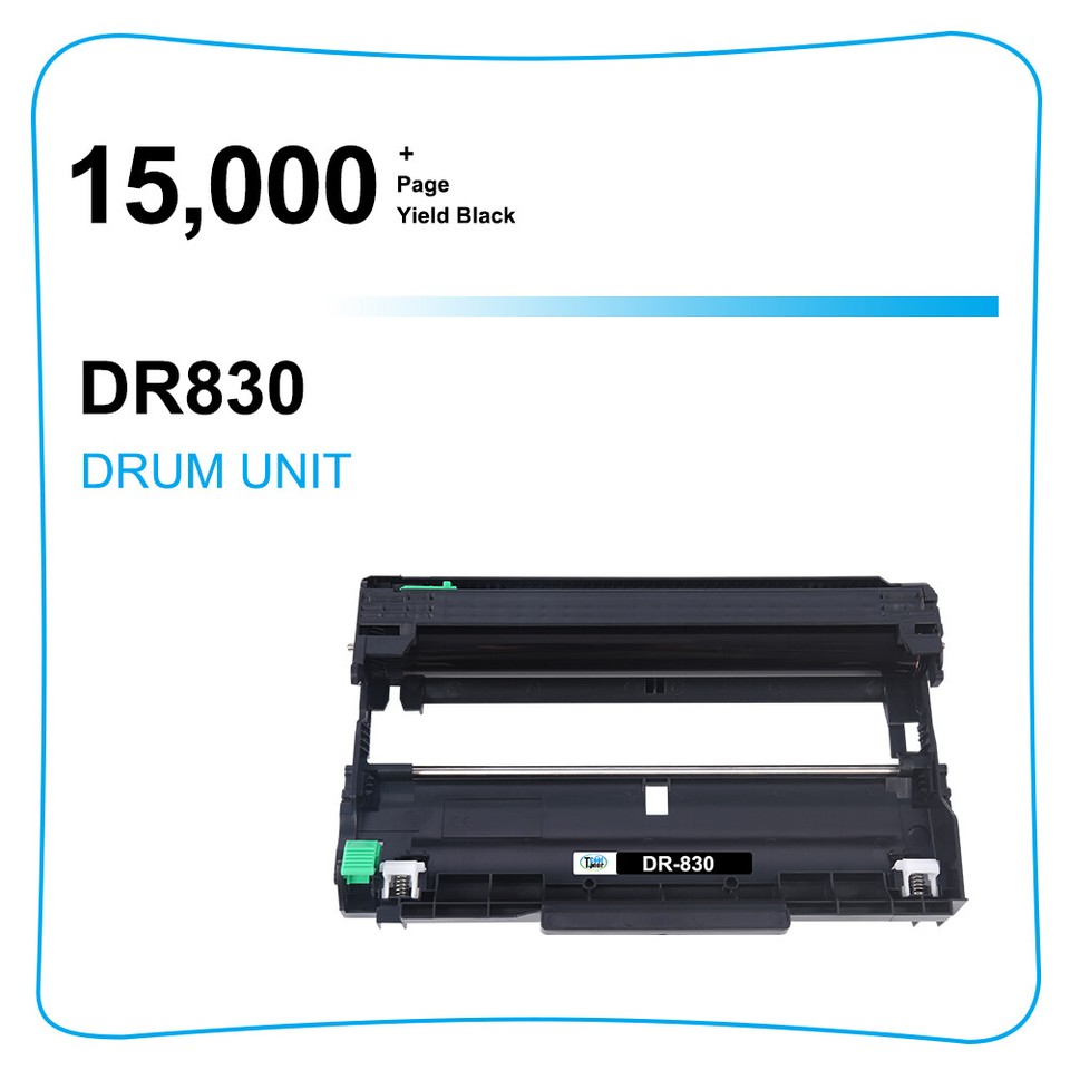 DR830 Drum Unit for Brother TN830 HL-L2400D HL-L2405W DCP-L2647DW MFC ...