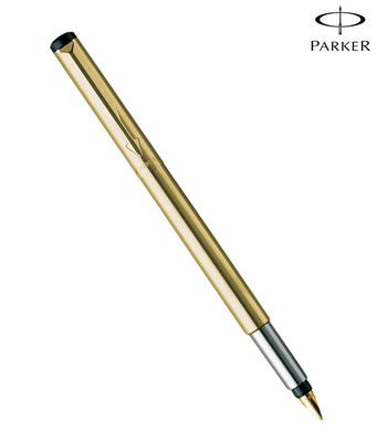 BRAND NEW PARKER VECTOR GOLD FOUNTAIN PEN GOLD NIB WITH FREE WORLDWIDE ...