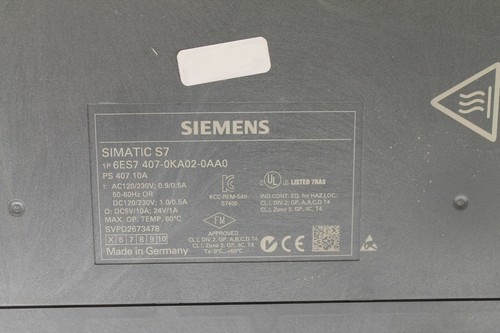 Siemens 6ES7407-0KA02-0AA0 PS 407 10A | eBay
