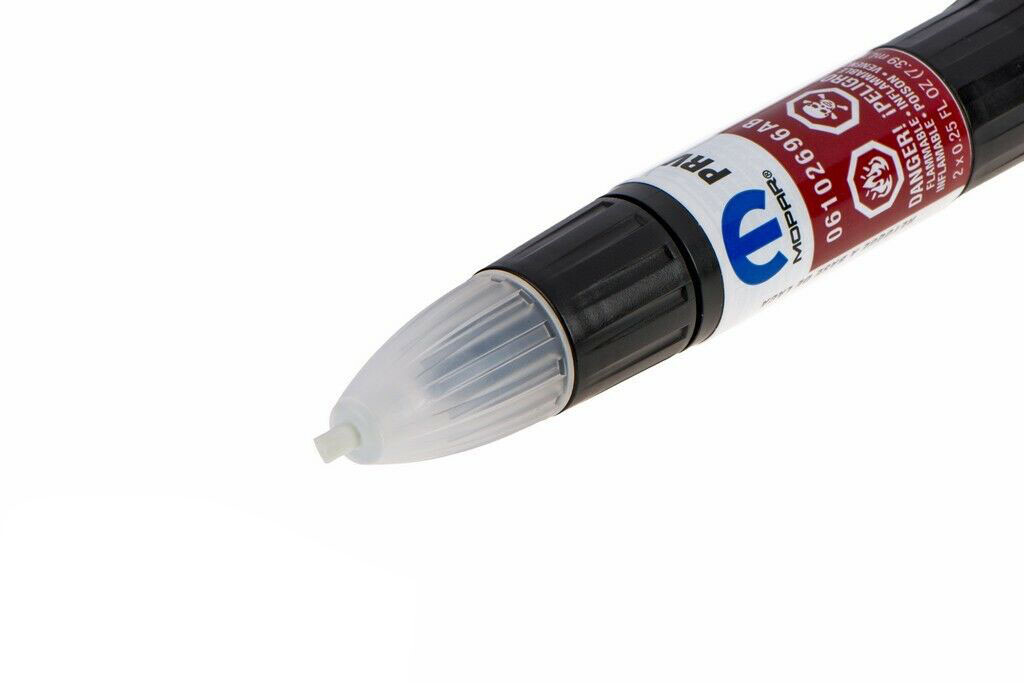 PRV PASSION RED TOUCH UP PAINT PEN & BRUSH WITH C/C JEEP DODGE CHRYSLER ...