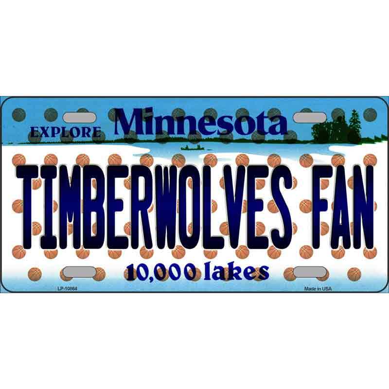 Timberwolves Fan Minnesota Novelty Metal License Plate Tag LP-10864 | eBay