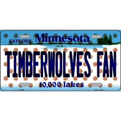Timberwolves Fan Minnesota Novelty Metal License Plate Tag LP-10864 | eBay