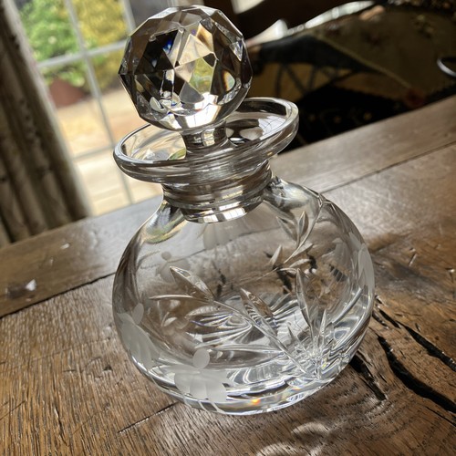 Stuart Crystal Cascade Fushia Eau De Cologne Scent Bottle, Large | eBay UK