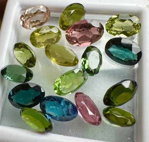 7.97ct Natural Earth 🌎 Oval Cut Unheated Multi Color Tourmaline Top Quality 🤩 | eBay