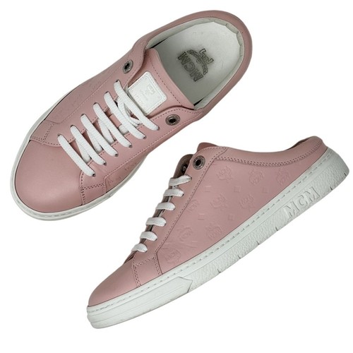 MCM Terrain Derby Open Back Mule Slip on Sneakers Pink Visetos size 37 ...