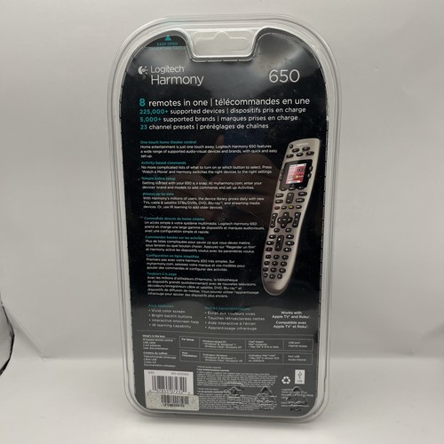 Logitech Harmony 650 Remote Control Color Screen (NEW) Sealed | eBay